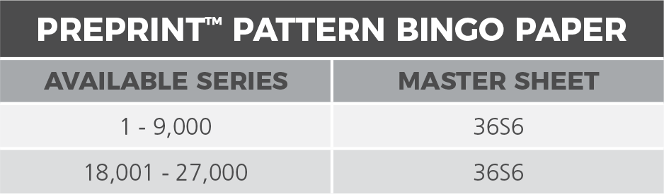 Preprint Pattern Bingo Paper